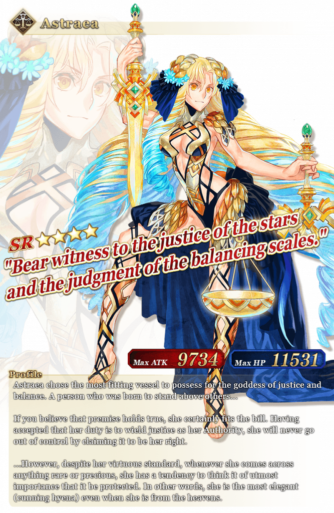 Astraea (Ruler ★4) - Archetype:Moon